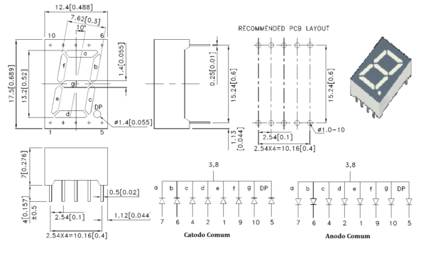 Saiba mais sobre Displays de LED de 7 segmentos - Embarcados