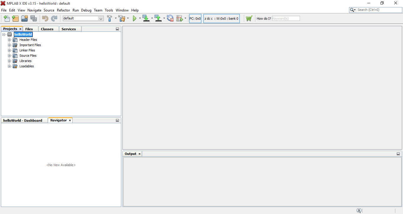 Projeto com a Curiosity usando MPLAB X e XC8 - Embarcados