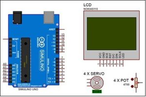 Servo Motor e Displays LCD (PCD8544) - Embarcados
