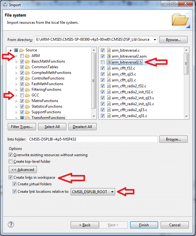 Compilando a CMSIS DSPLIB para os Cortex M4 da TI - Embacados