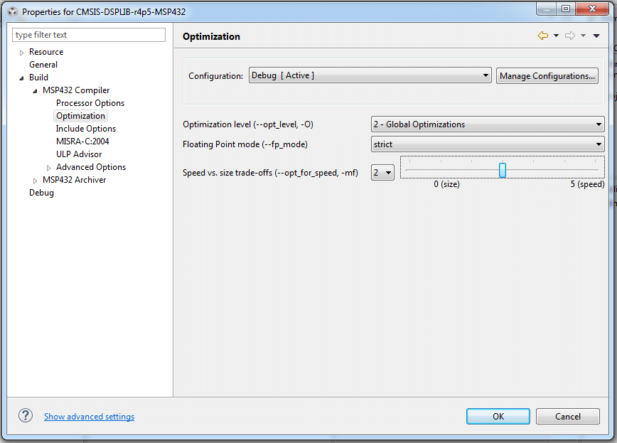 Compilando a CMSIS DSPLIB para os Cortex M4 da TI - Embacados