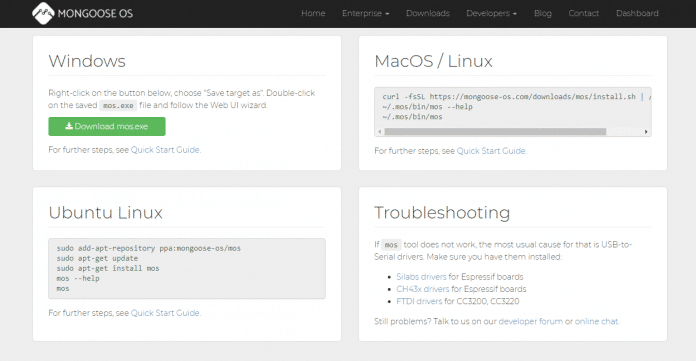 Mongoose OS - Sistema operacional para produtos conectados
