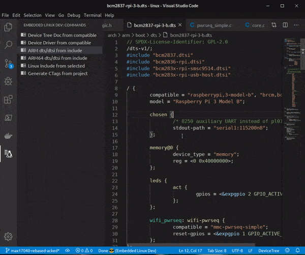 Extensão do VS Code para Kernel Linux Embarcado - Embarcados