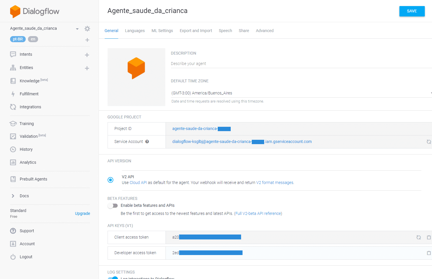 Dialogflow - Plataforma para desenvolvimento de ChatBots - Embarcados