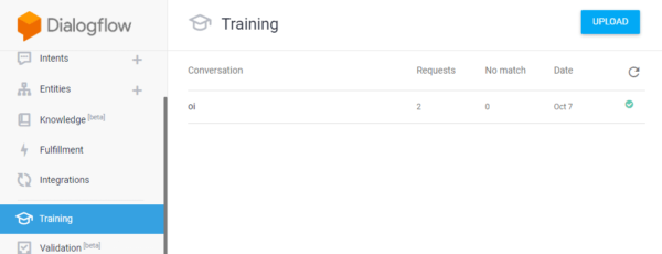 Dialogflow - Plataforma para desenvolvimento de ChatBots - Embarcados