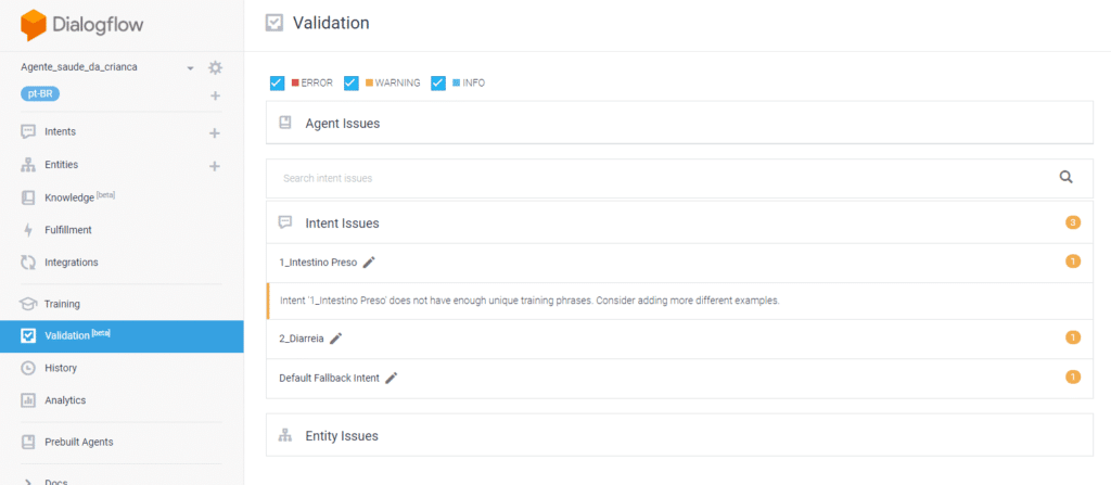Dialogflow - Plataforma para desenvolvimento de ChatBots - Embarcados