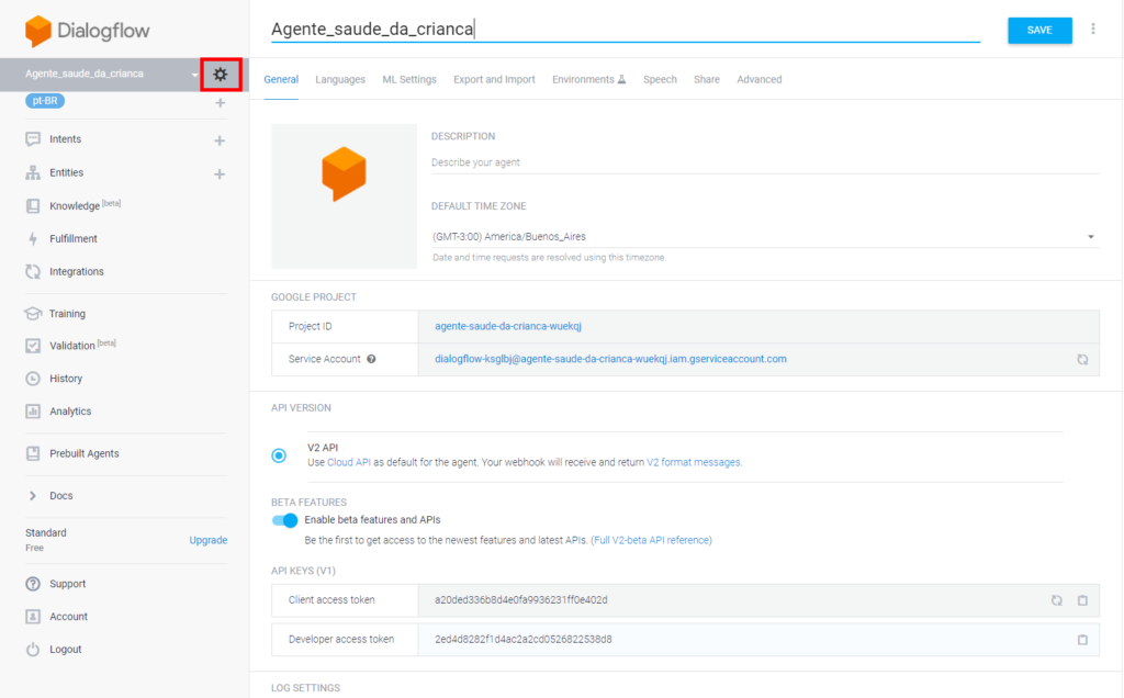 Dialogflow - Plataforma para desenvolvimento de ChatBots - Embarcados
