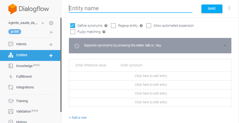 Dialogflow - Plataforma para desenvolvimento de ChatBots - Embarcados