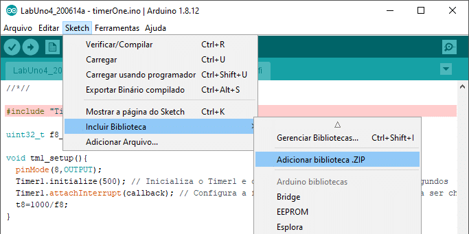 Osciloscópio de 4 canais com Arduino Uno - Embarcados