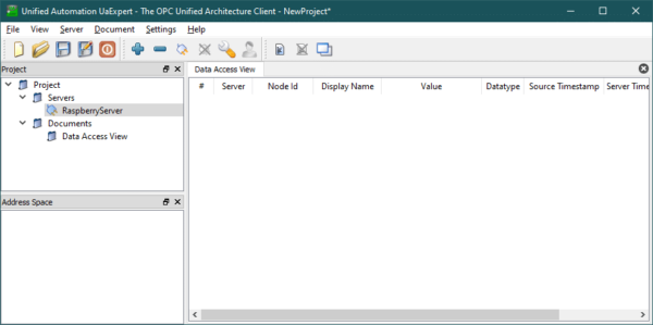 Python FreeOPCUA Server e Client Embarcados