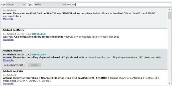 Máscara com LEDs (com Arduino) - Embarcados