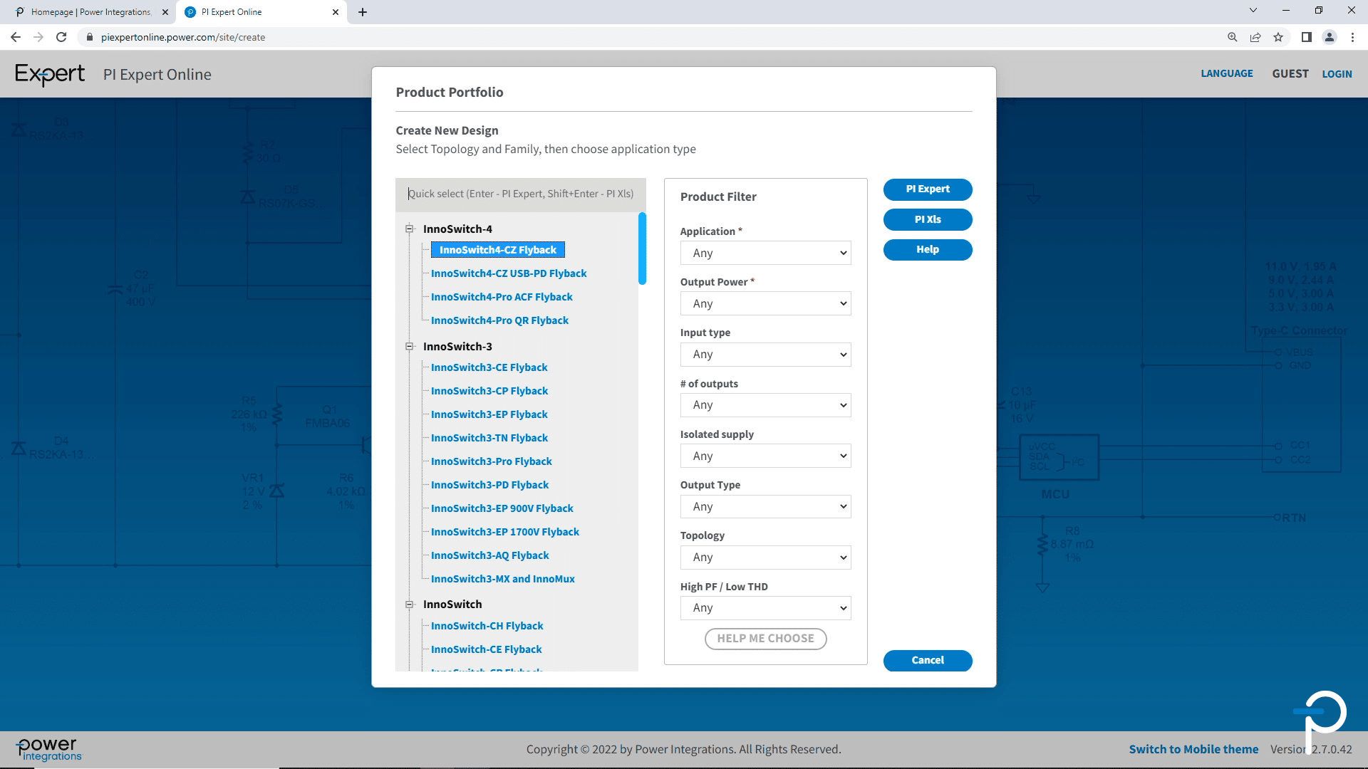 Projete sua fonte de alimentação com o PI Expert