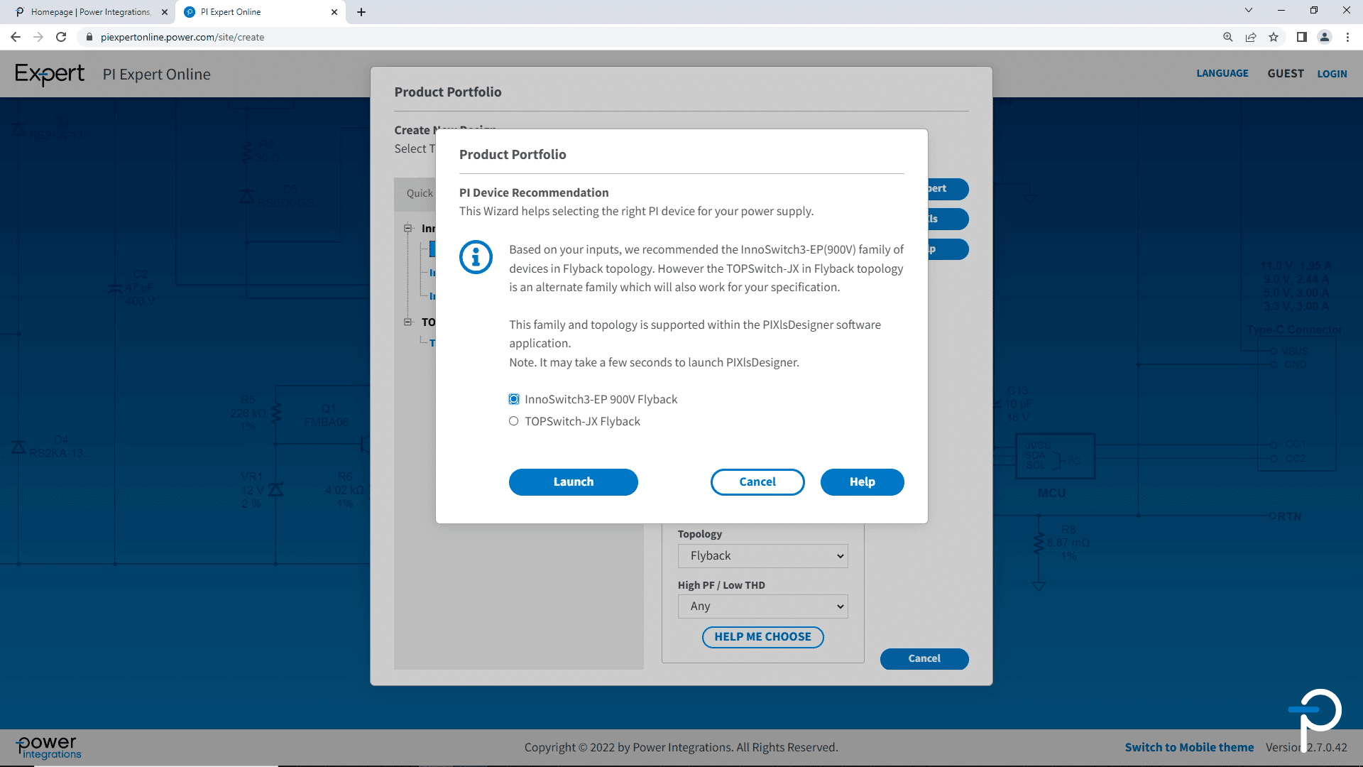 Projete sua fonte de alimentação com o PI Expert