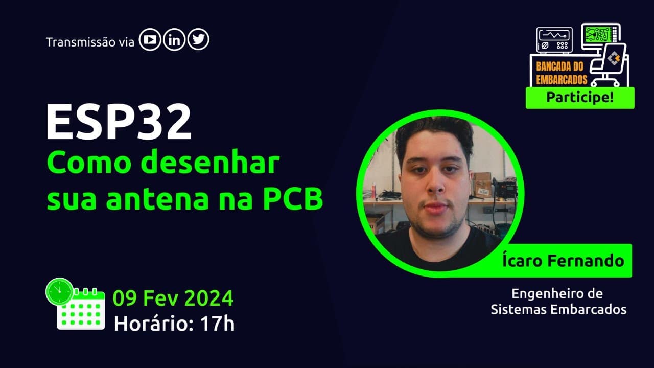 ESP32: Como desenhar sua antena na PCB - Bancada do Embarcados 35 - Embarcados - Sua fonte de ...